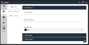 Change the Appearance of Portals – Portals: Desktop Organization